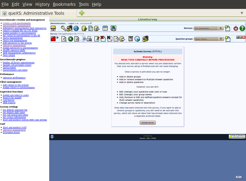 Creating a questionnaire | ACSPRI